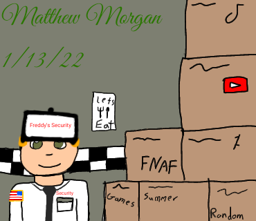 Matthew as the security Guard - ibisPaint