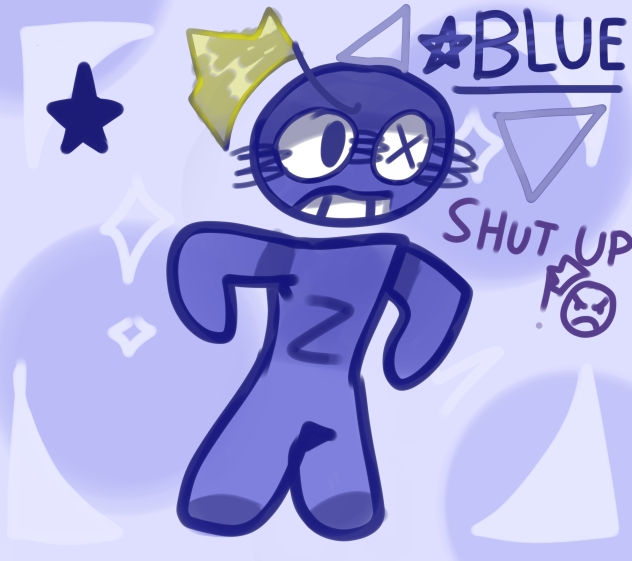 Blue fanart! (don’t mind the beginning) - ibisPaint