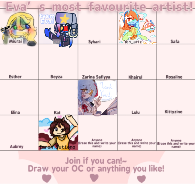 Eva's most fav artists - ibisPaint