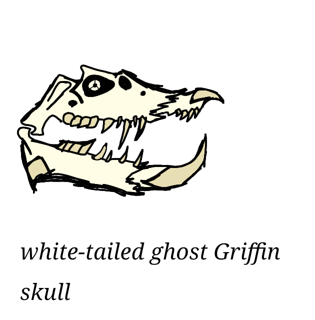 white-tailed ghost Griffin skull - ibisPaint