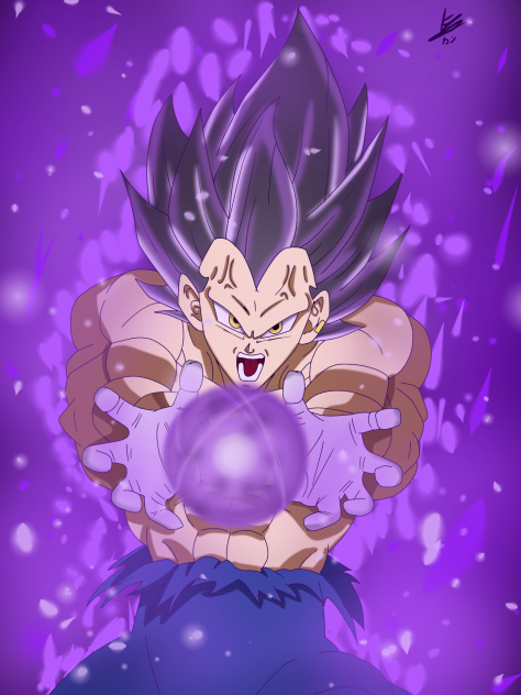Drawing Vegeta Ultra Ego Hakai - ibisPaint