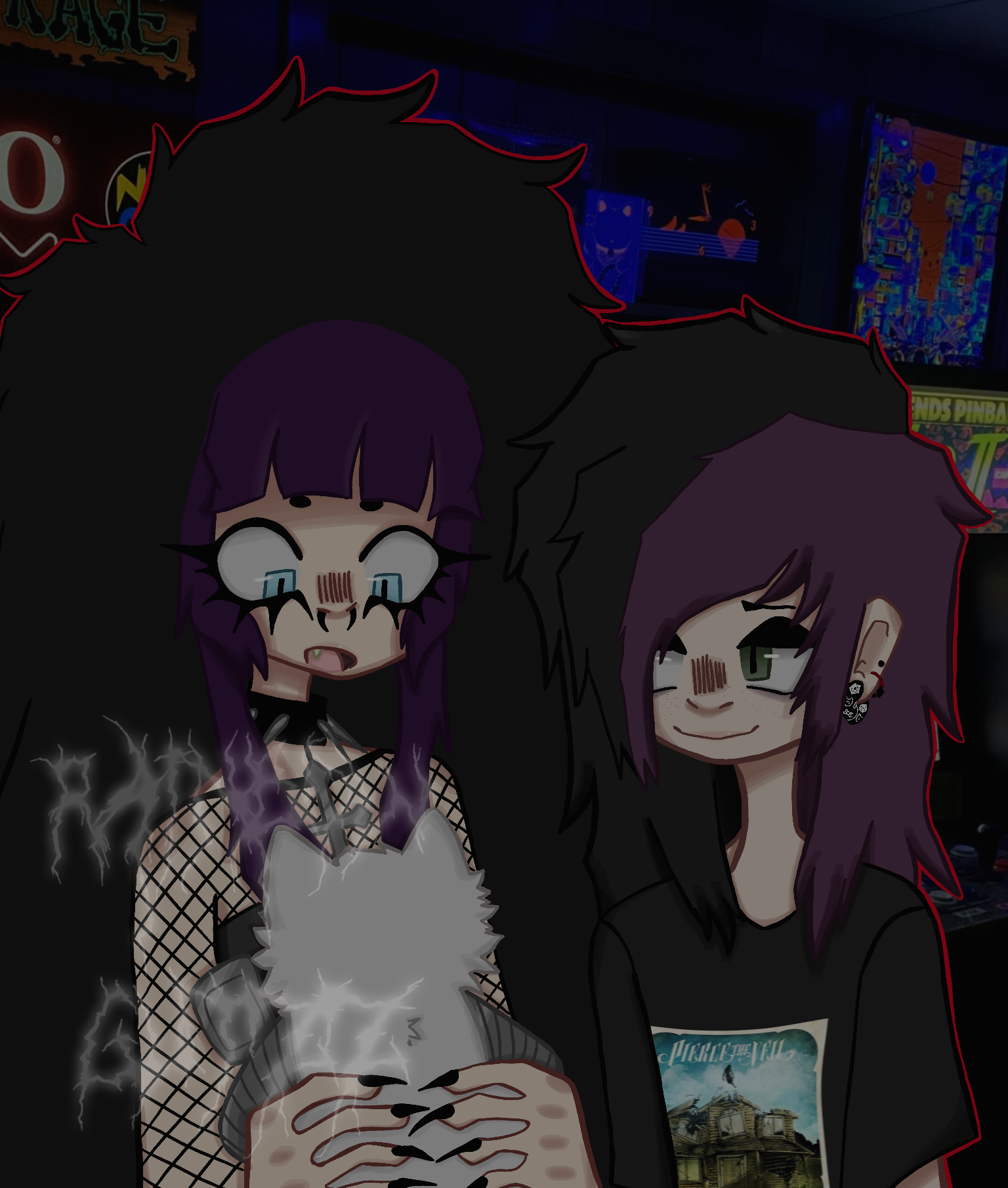 Arcade night 🖤 - ibisPaint