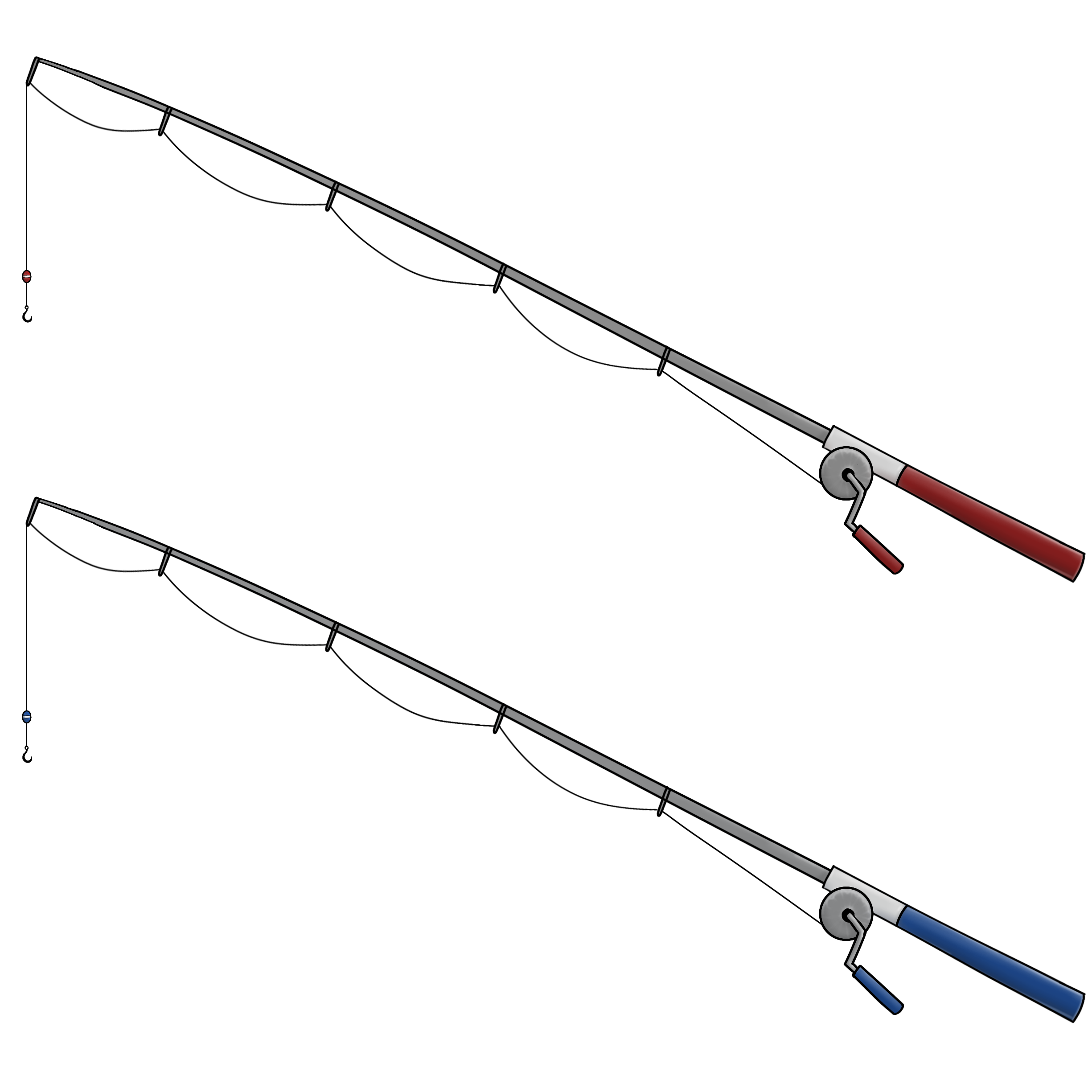 Fishing poles - ibisPaint