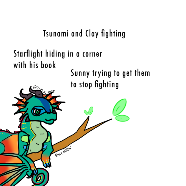 Dragonets of Destiny collab - ibisPaint