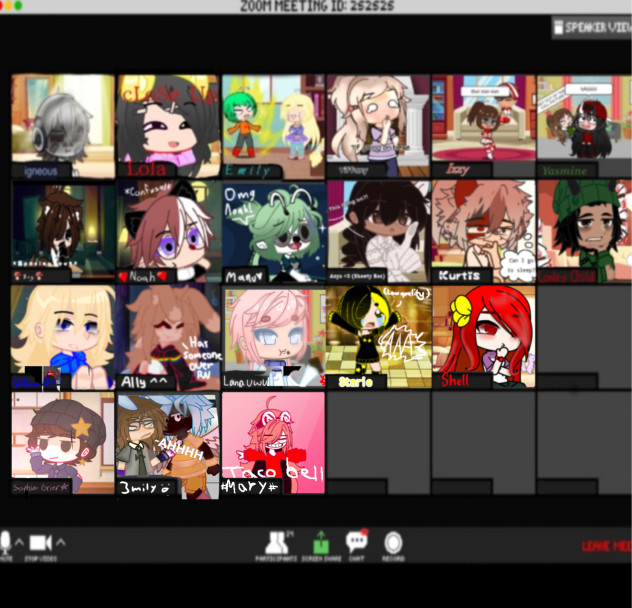 Funni Zoom call meeting - ibisPaint