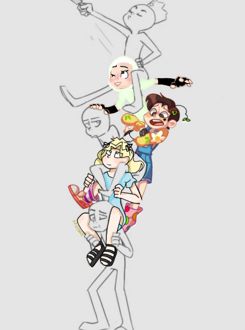 Tower of Humans Collab - ibisPaint