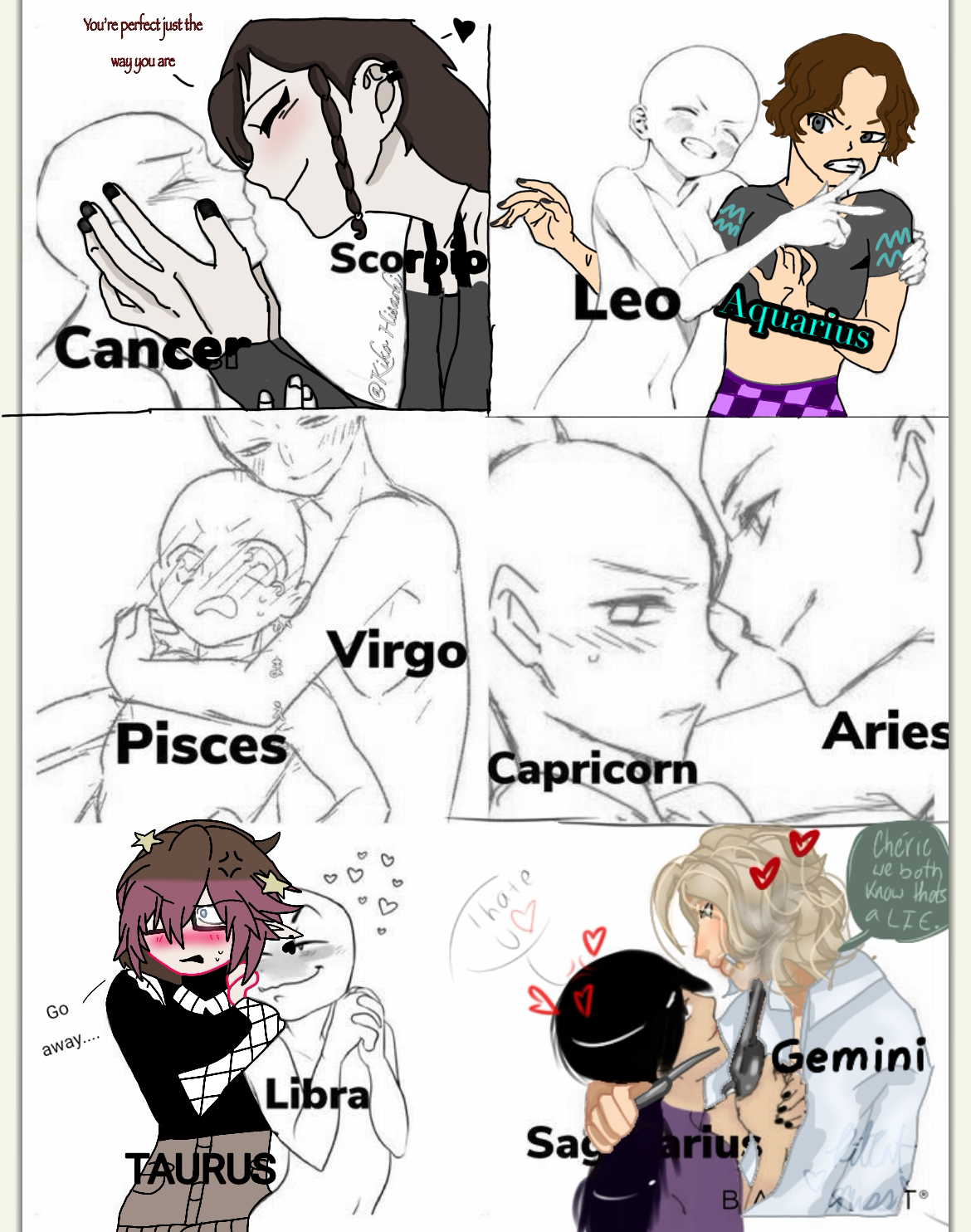 Zodiac ships collab - ibisPaint
