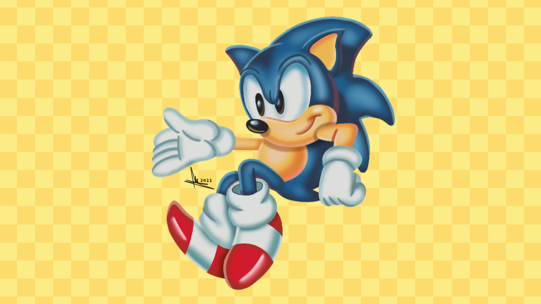 Greg Martin Sonic Wallpaper - ibisPaint