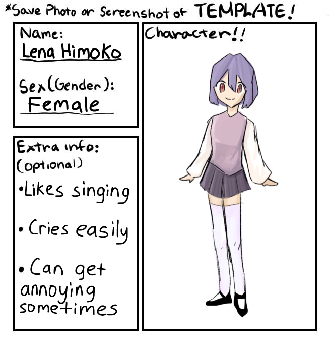 Character sheet for Heal - ibisPaint