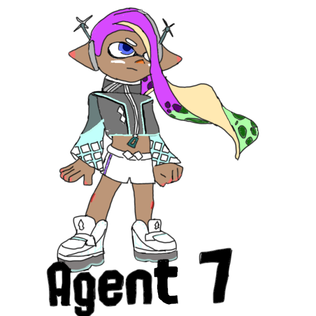 Agent 7 Splatoon 3 Vermilion - ibisPaint