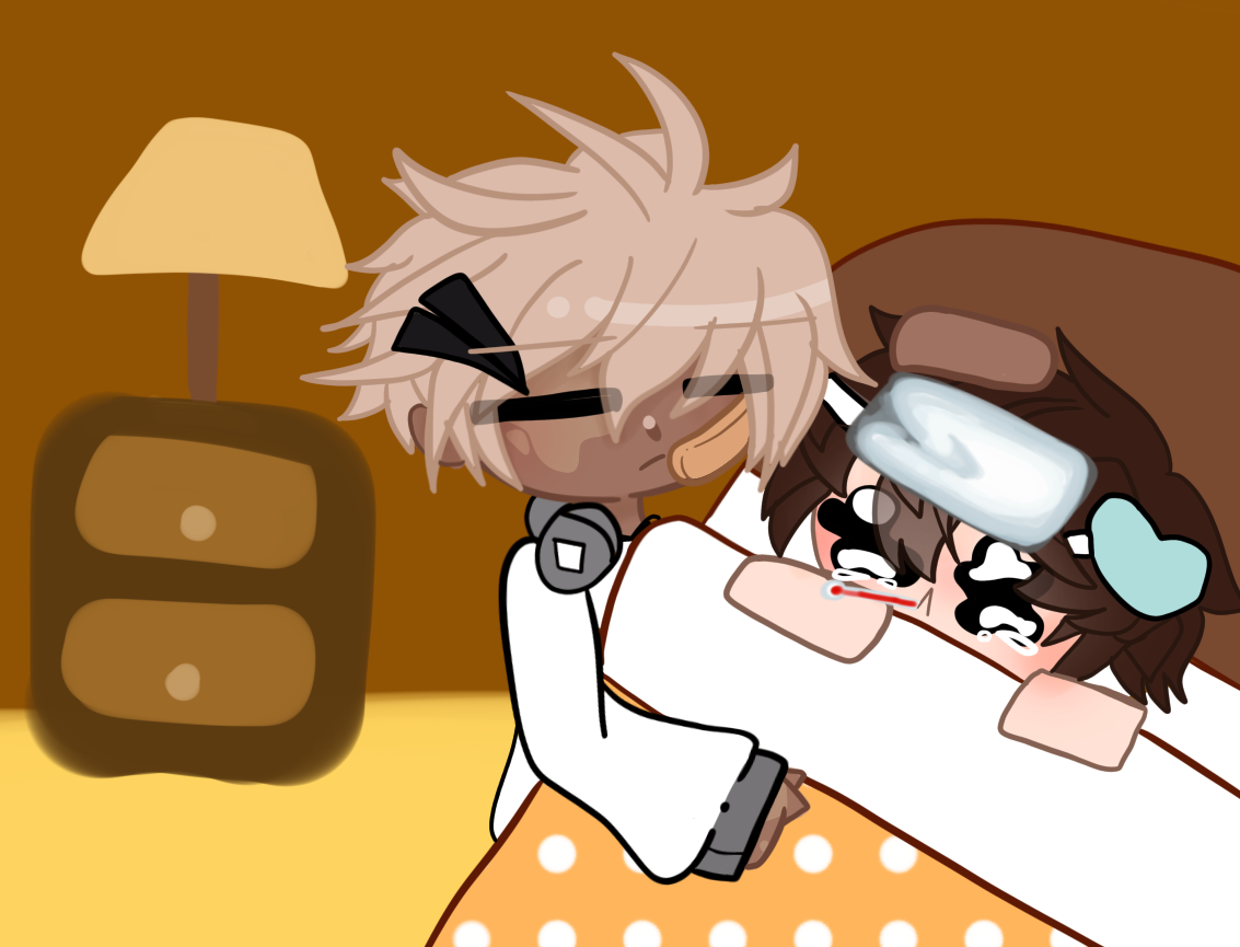 OH NO HE SICK - ibisPaint