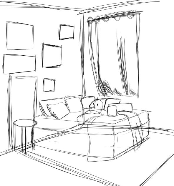 Background practice WIP - ibisPaint