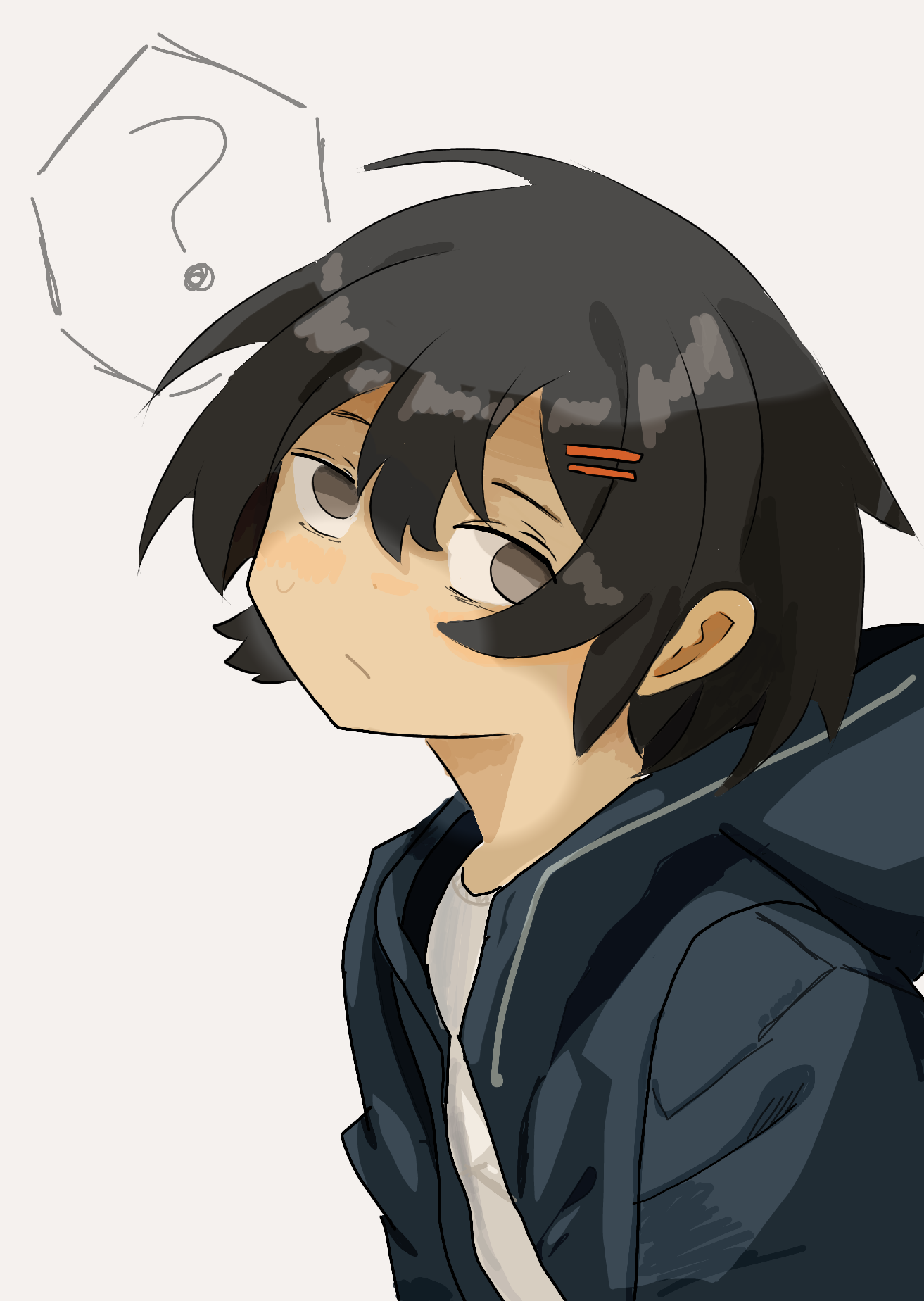 wht is she thinking about - ibisPaint