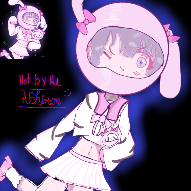 space bunny🐰🐰 - ibisPaint