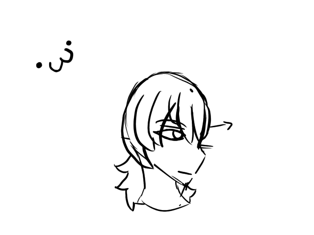 Practice head turn animation - ibisPaint