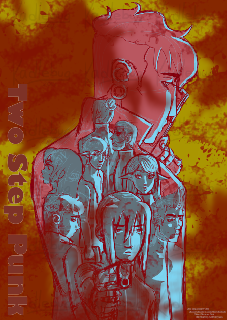 Two Step Punk Comic Cover - ibisPaint