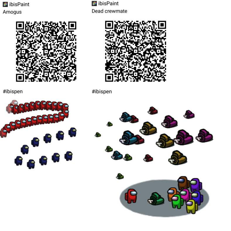 Amogus brushes - ibisPaint