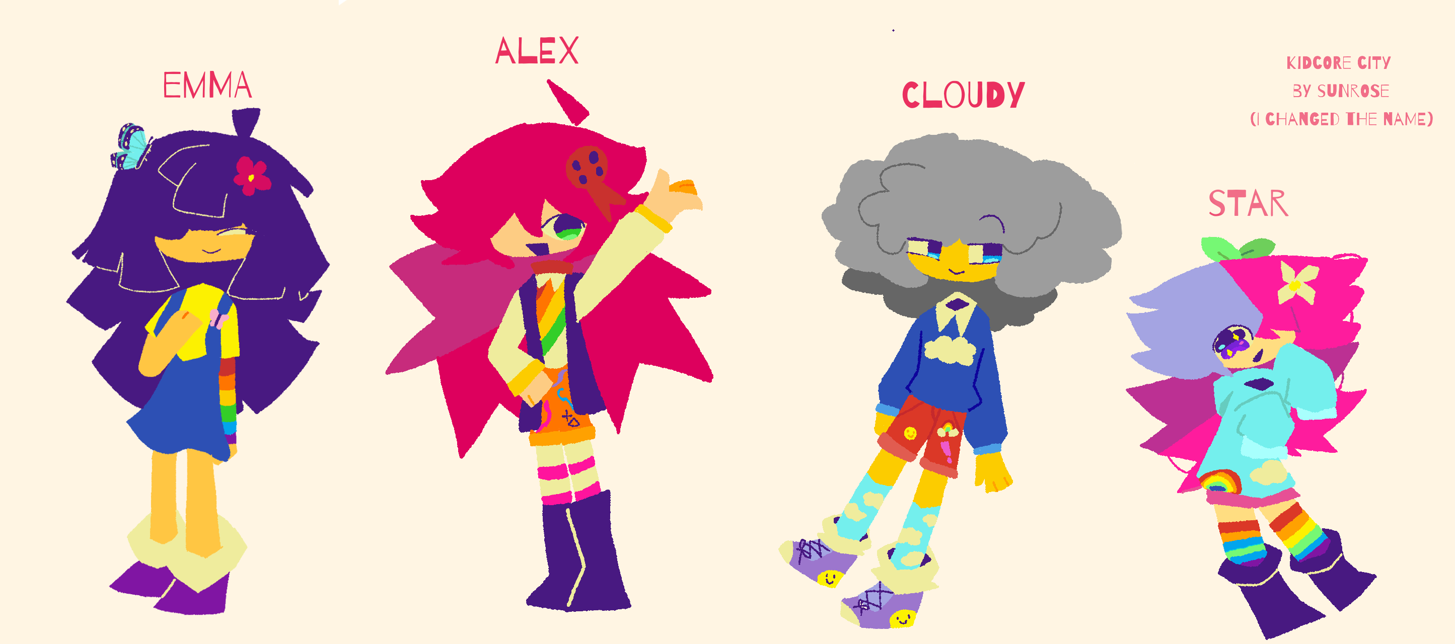 Emma,Alex, cloudy and star! - ibisPaint