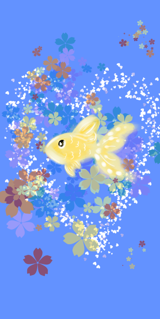 gold fish - ibisPaint