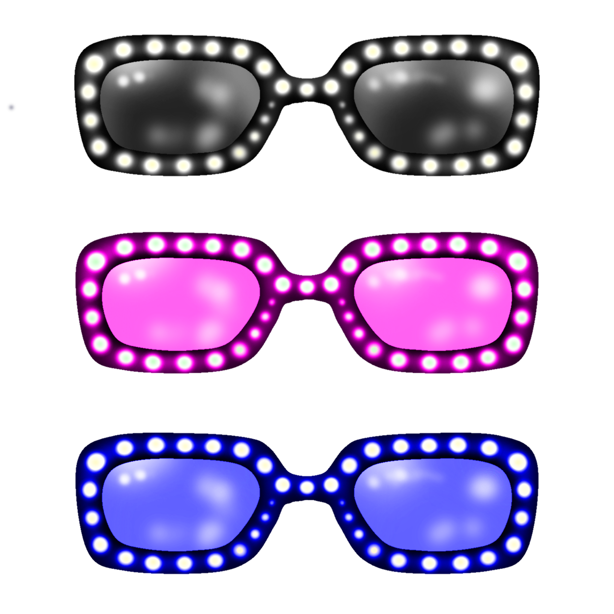 Light concert glasses - ibisPaint