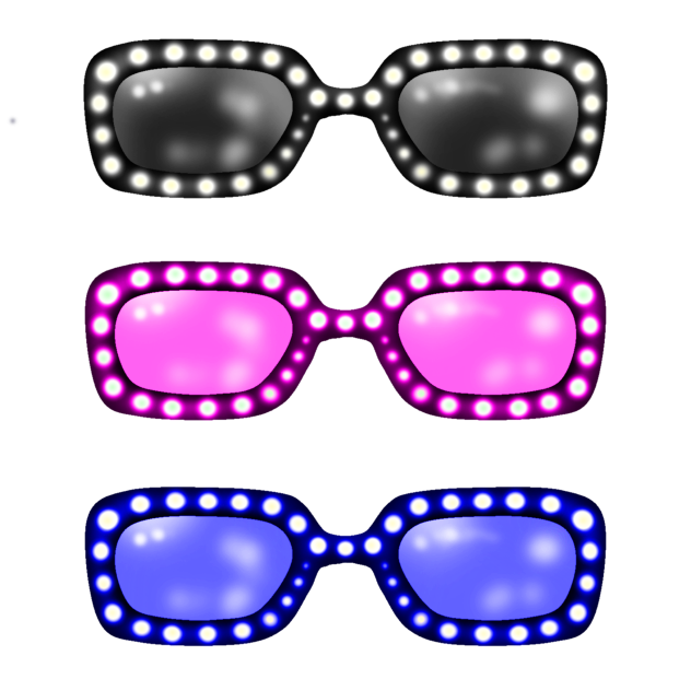 Light concert glasses - ibisPaint