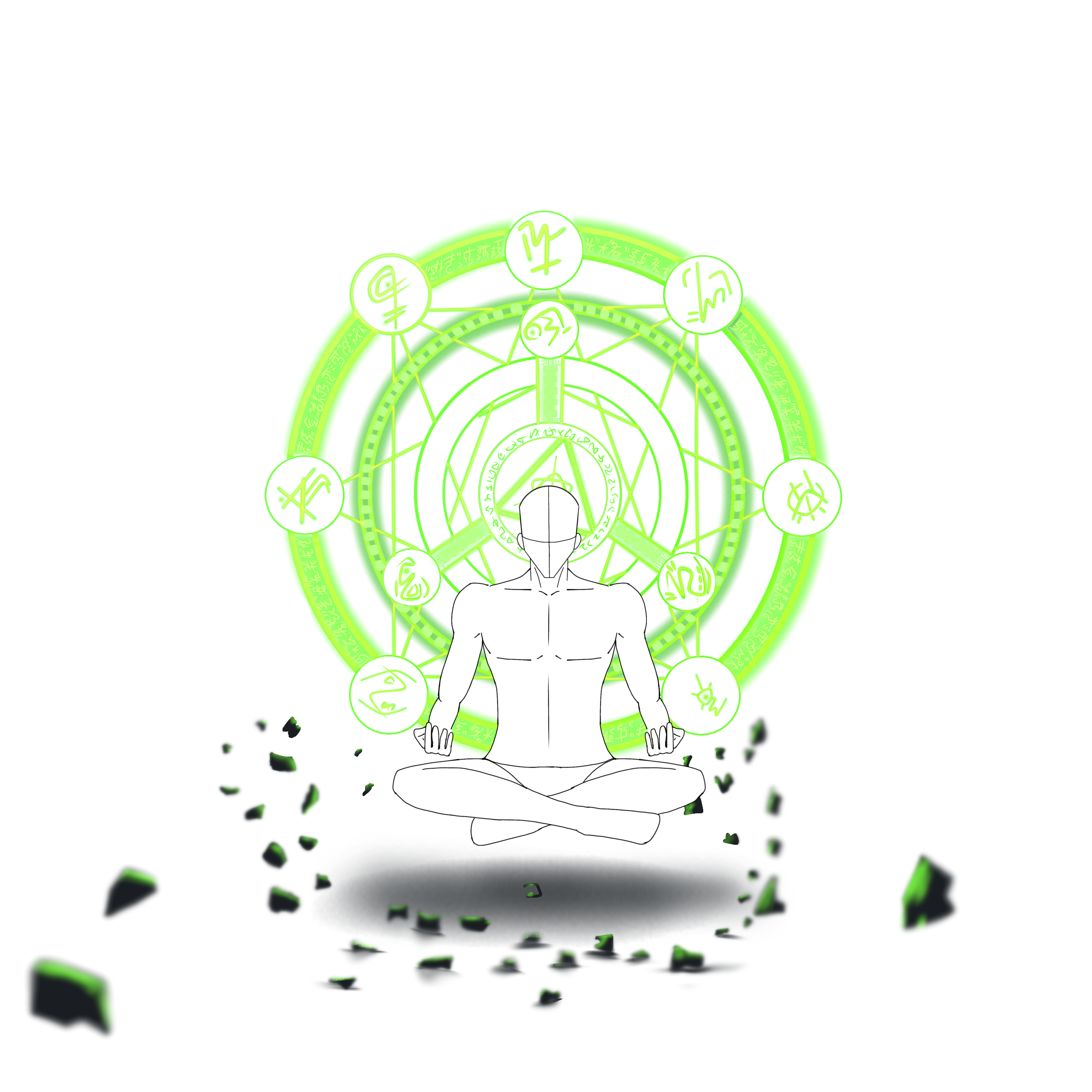 magic circle effect background - ibisPaint