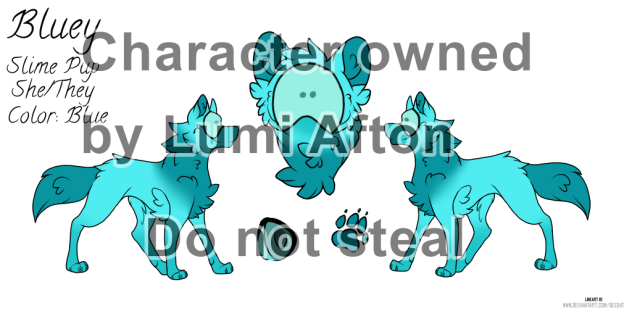 Blue Slime Pup sona - ibisPaint