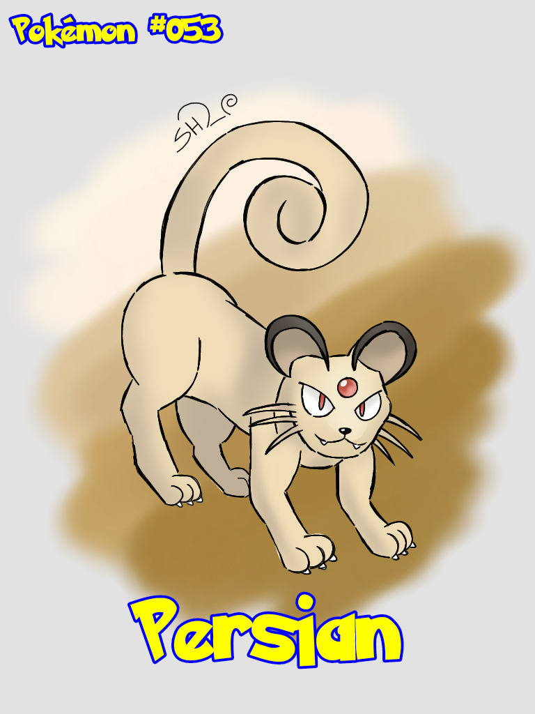 Pokémon #053 - Persian - ibisPaint