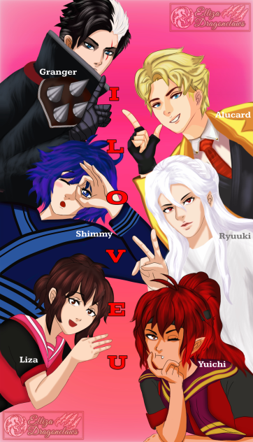 I.L.O.V.E.U Viral Poses - ibisPaint