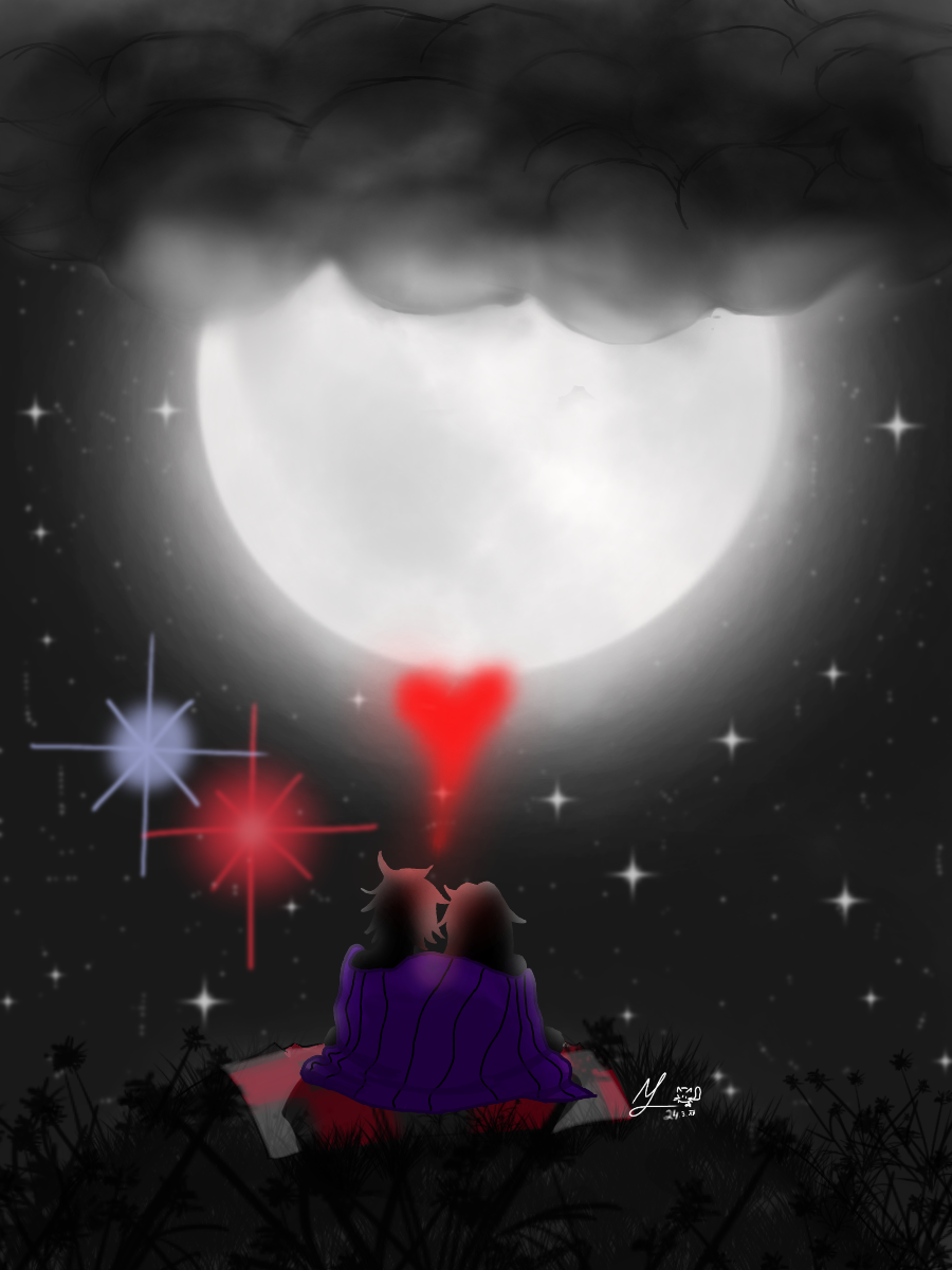 Moonlight date - ibisPaint
