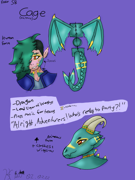 Cage fnaf sb oc - ibisPaint