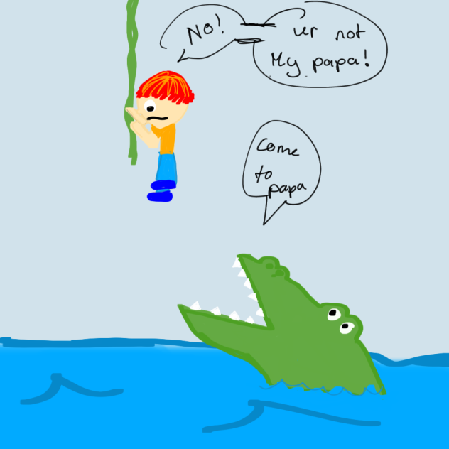 the crocodile Meme - ibisPaint