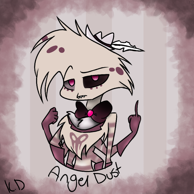 Angel Dust (Vivziepop) SPEEDPAINT - ibisPaint