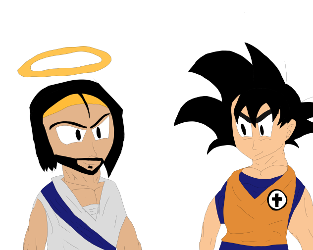 Goku meets Jesus - ibisPaint