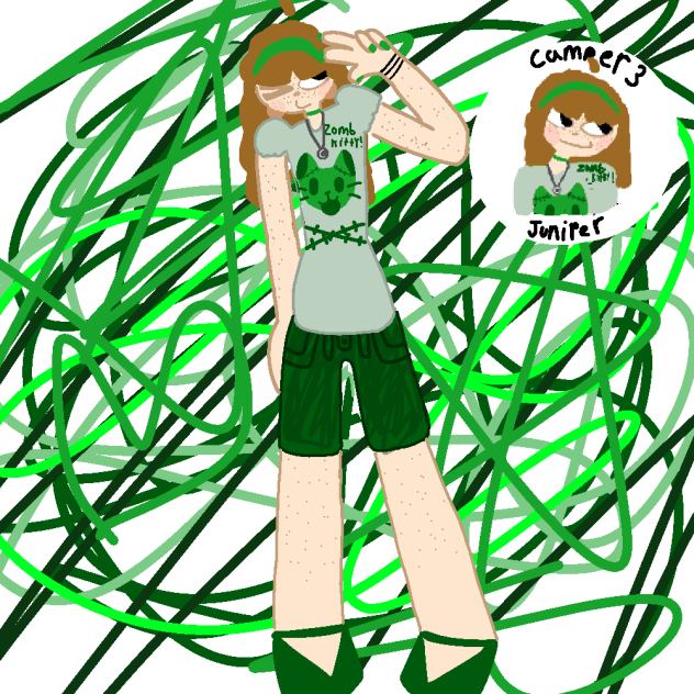 From one of my comics! Meet juniper! - ibisPaint