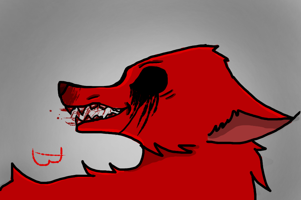 Creepy Wolf - Speedpaint - ibisPaint