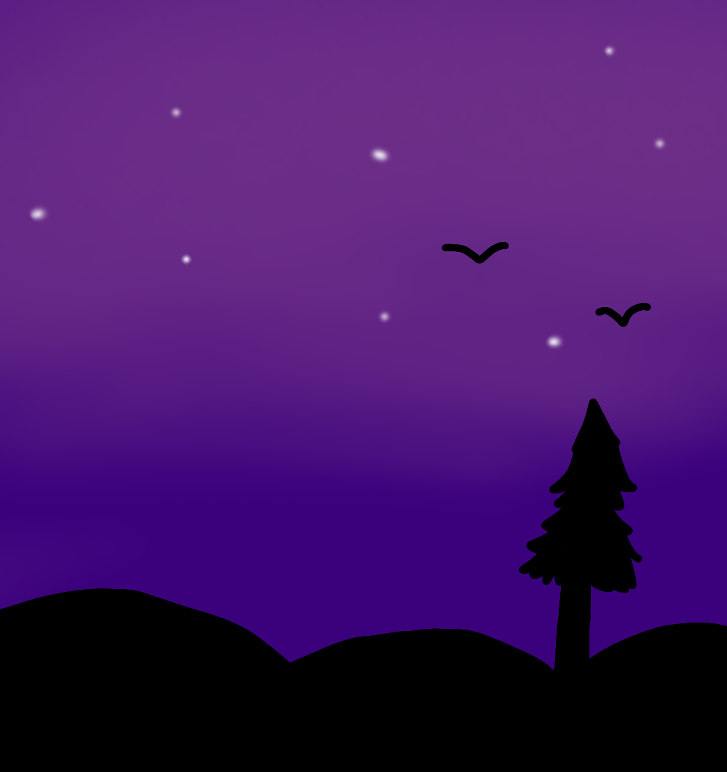 midnight scenery - ibisPaint