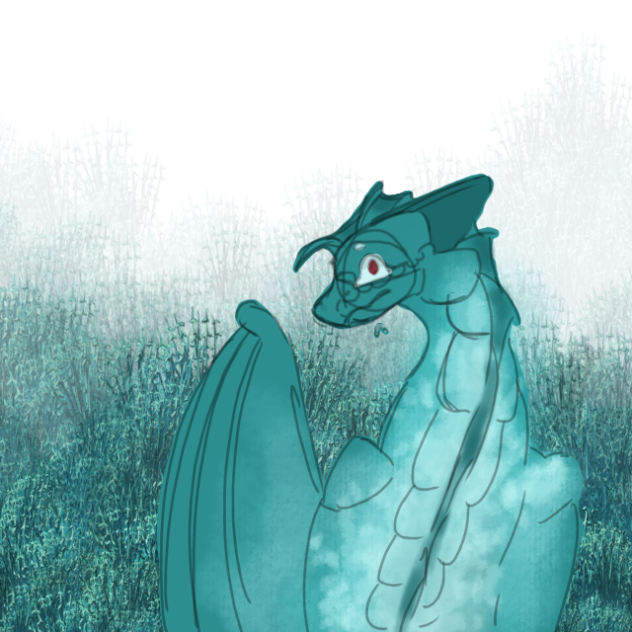 sad single winged dragon - ibisPaint