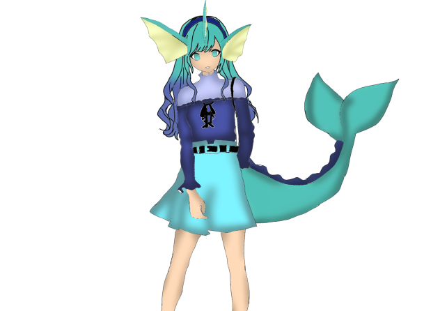Human vaporeon - ibisPaint