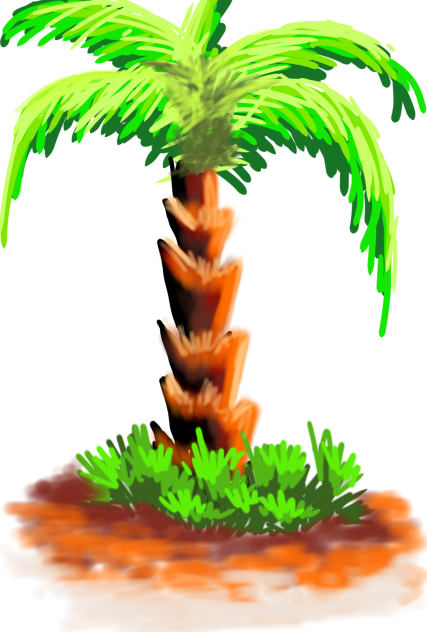 how to draw palm tree easily - ibisPaint