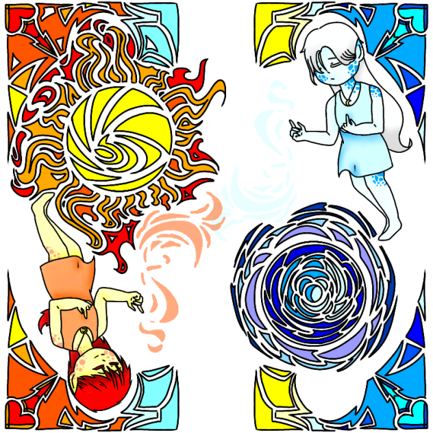 Sun First Queen & Moon First Queen - ibisPaint