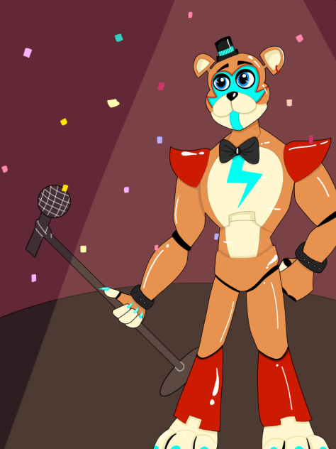 Glamrock Freddy - ibisPaint