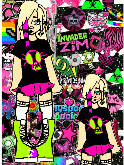 Neon Scene Girlie - ibisPaint