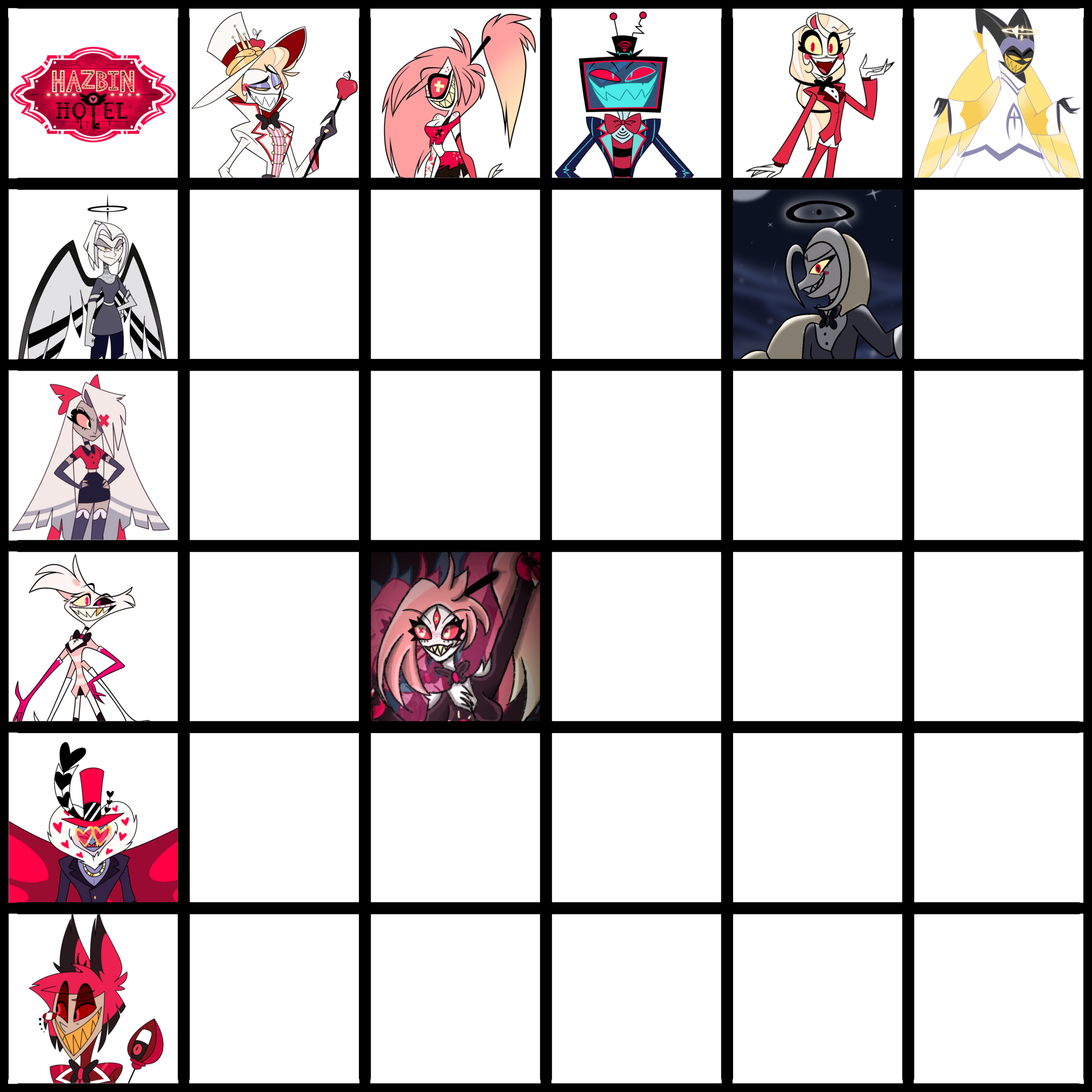 The non-ship hazbin fusion chart - ibisPaint