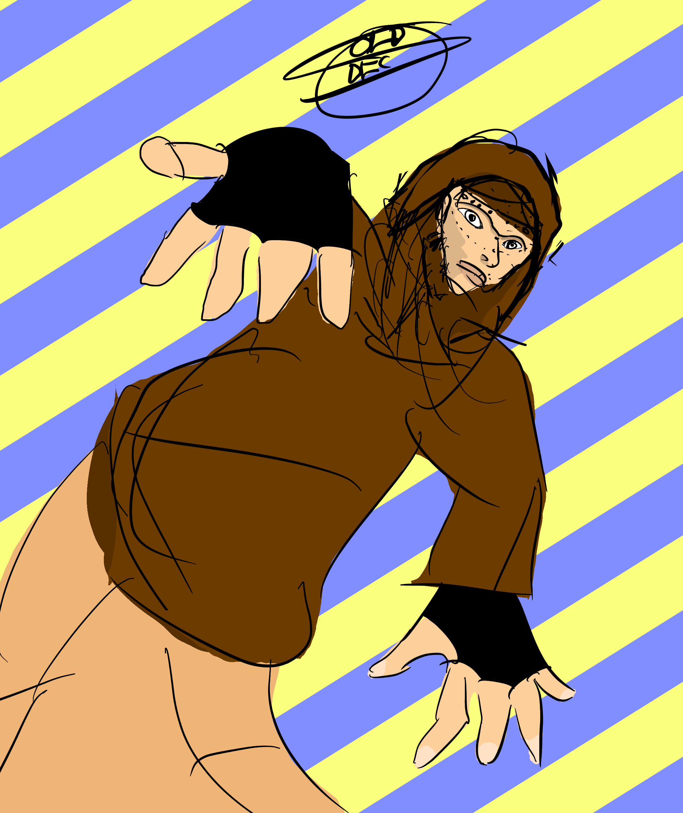 Oogabooga the 14th gives you a hand - ibisPaint