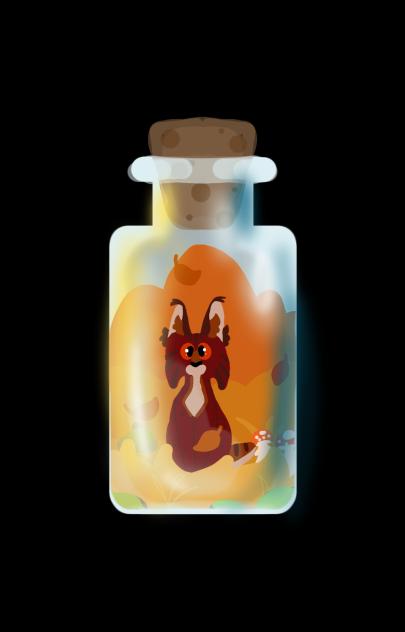 Chai in a bottle - ibisPaint