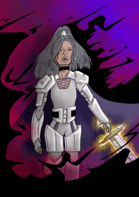 The silver knight - ibisPaint