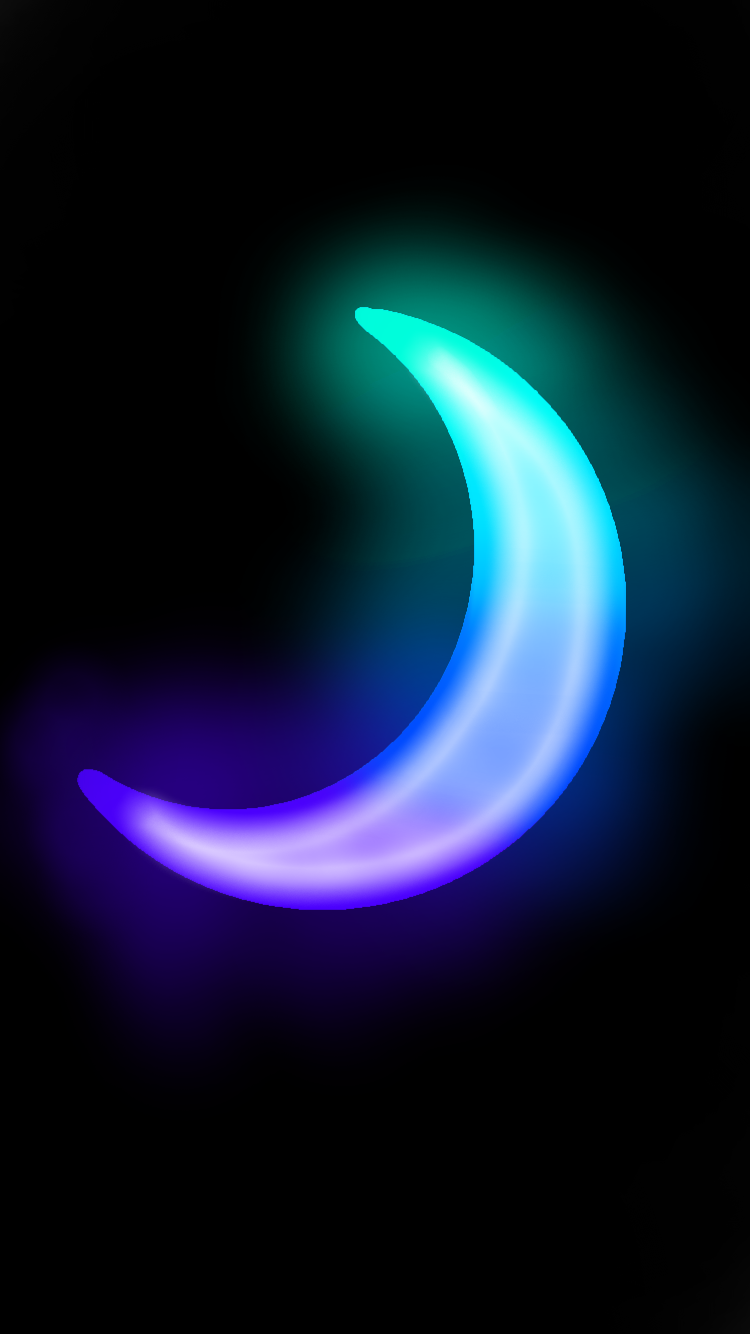 Neon Moon Background - ibisPaint