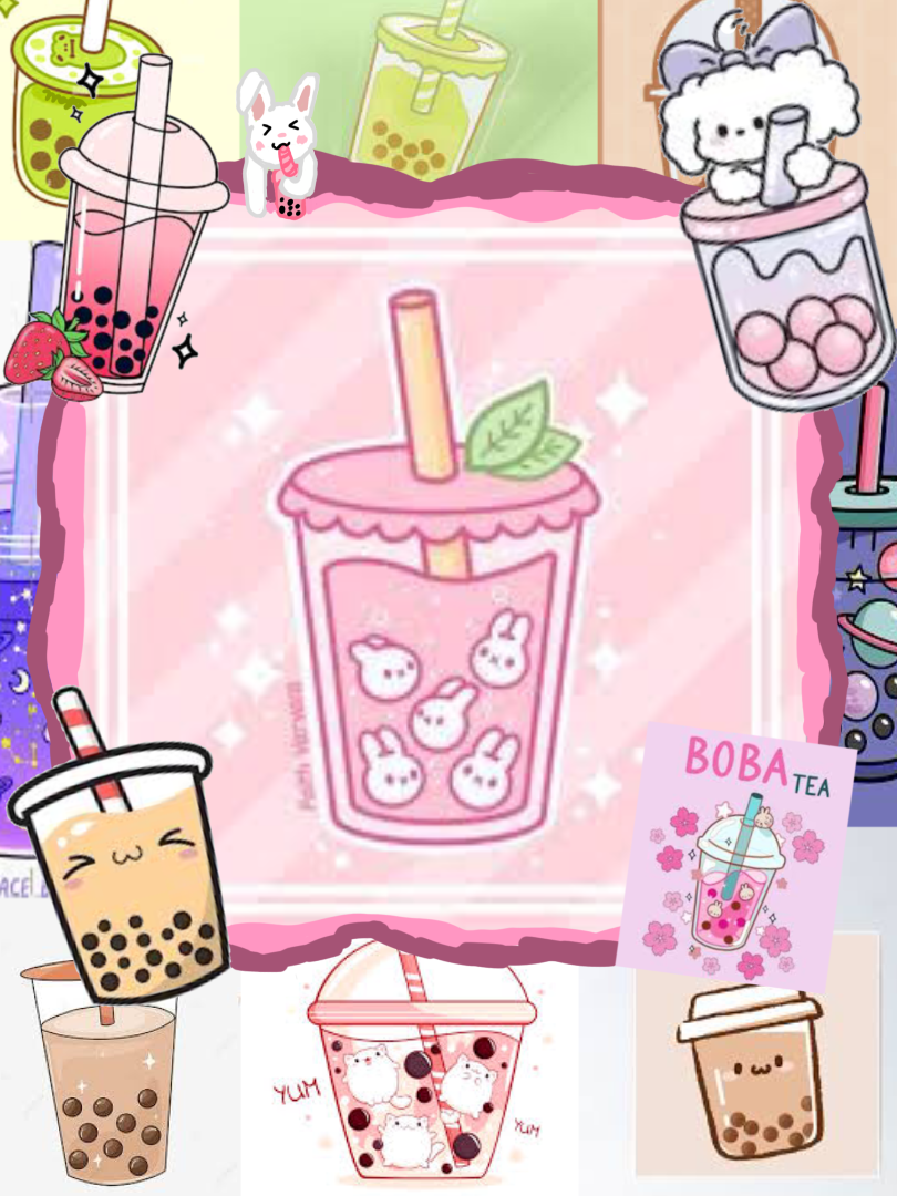 Boba tea wallpaper - ibisPaint