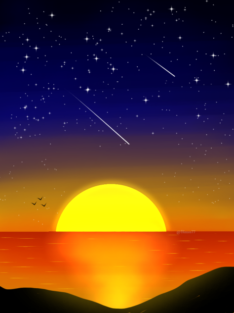 Sunset 🌅 - ibisPaint